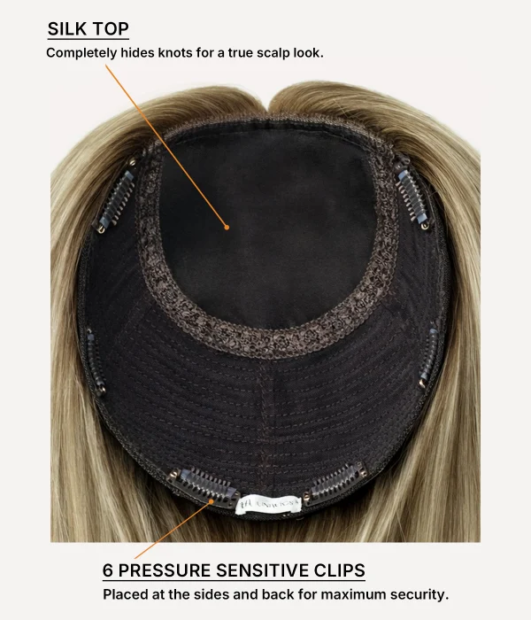 Meet ORIGIN™ Vianne – Smooth, Tangle-free Silk Top Human Hair Topper ...